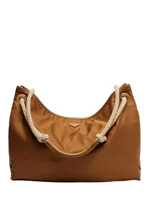 Prada Re-nylon Large Shoulder Bag - Brown