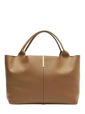 TOD'S Leather Tote Bag - Brown