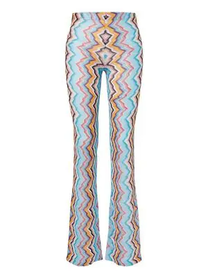 Missoni Zigzag High-rise Flared Pants - Multicoloured