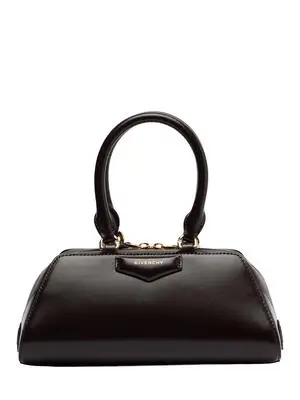 Givenchy Antigona East-West Mini Leather Tote Bag Brown