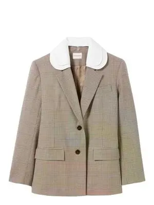 Claudie Pierlot Checked Tailored Blazer - Neutrals