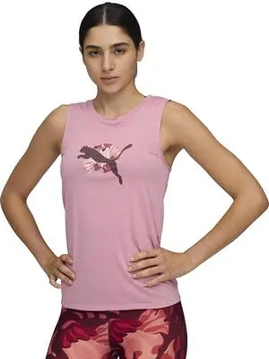 PUMA Floral Ribbon Training Tank Top - Pink