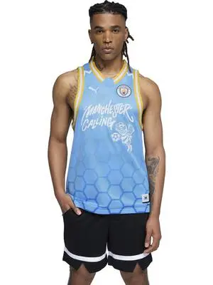 PUMA Hoops X Manchester City Basketball Jersey - Blue