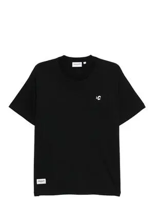 CHOCOOLATE Logo-embroidered T-shirt - Black