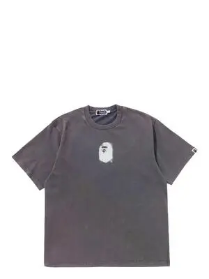 A BATHING APE Face-logo Graphic T-shirt - Grey