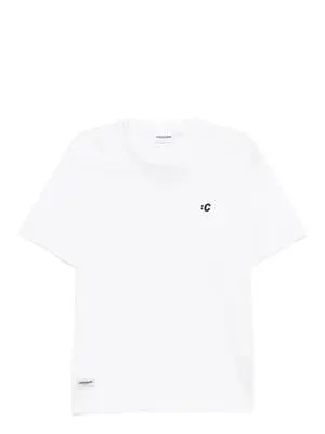 CHOCOOLATE Logo-embroidered T-shirt - White