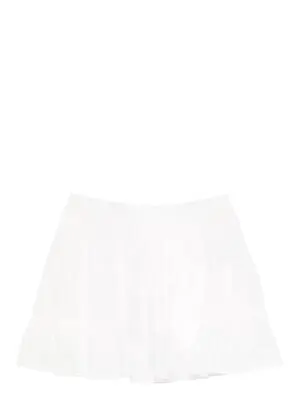 CHOCOOLATE Tiered A-line Skirt - White