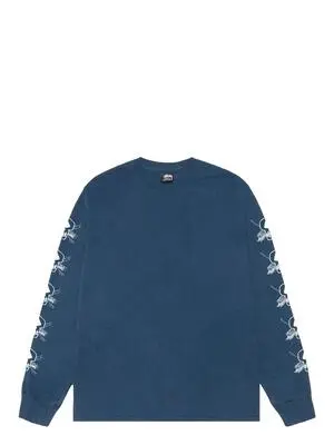 StÜssy Pigment Dyed Foils Long-sleeve Tee - Blue