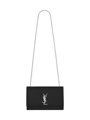 Saint Laurent Kate Medium Leather Shoulder Bag - Black