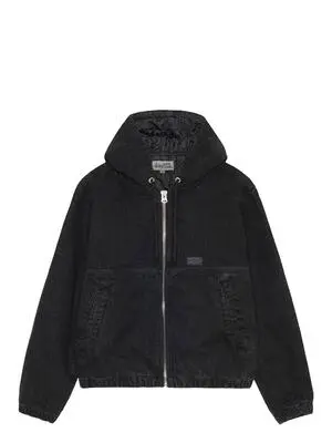 StÜssy Canvas Needle Punch Work Jacket - Black