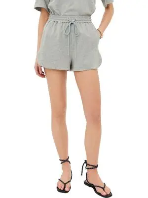 LE BOP Hayley Striped Shorts Heather Grey