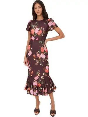 LE BOP Etta Midi Dress - Hickory Floral