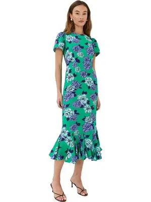 LE BOP Etta Midi Dress - Kelly Floral