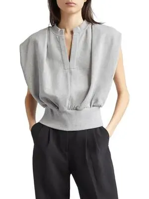 3.1 Phillip Lim Sleeveless French Terry Sweatshirt - Grey Melange