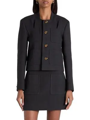 Bottega Veneta Boxy Tailored Jacket - 1370 Anthracite