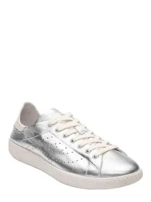 Ash Low-top Metallic Leather Sneaker - Silver