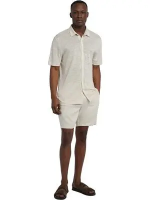 Onia Linen Fixed Waist Short - Stone