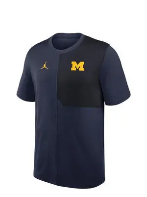 JORDAN Michigan Sideline Coach Dri-fit College Top - Blue