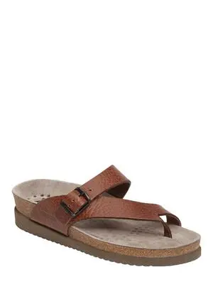 Mephisto Toe Loop Sandal - Desert Buffalo