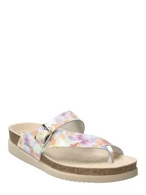Mephisto Toe Loop Sandal Multi Bloom