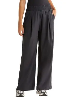 Zella Atlas Wide Leg Pants Black