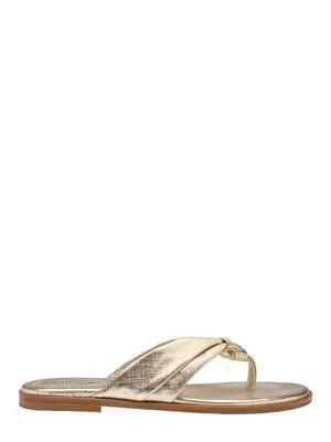 Sarah Flint Maeve Sandal - Gold Saffiano
