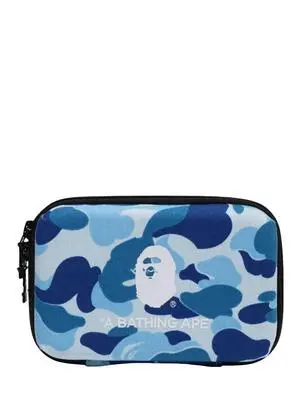 A BATHING APE Abc Camo Mobile Storage Pouch - Blue