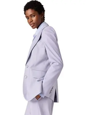 Stella McCartney Single-breasted Peak-lapel Blazer - Cloudy Blue