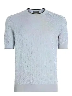 Dolce & Gabbana Silk T-shirt - Blue