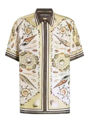 Dolce & Gabbana Printed Hawaii Shirt - Yellow