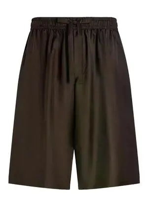 Dolce & Gabbana Drawstring Waist Shorts - Brown