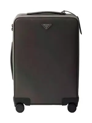 Prada Saffiano Leather Cabin Suitcase - Grey