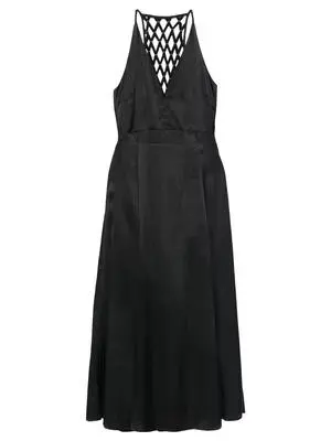 Maje Braided-back Maxi Dress - Black