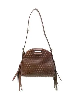 Maje Studded Mini Bag - Marron