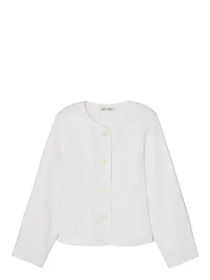 ALEX MILL Luna Linen Jacket - Off White