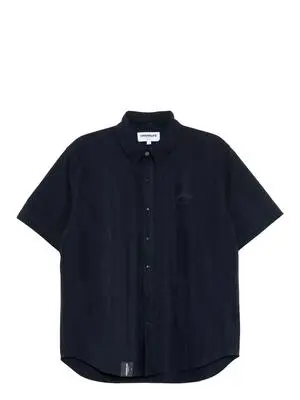 CHOCOOLATE Logo-embroidered Shirt - Blue