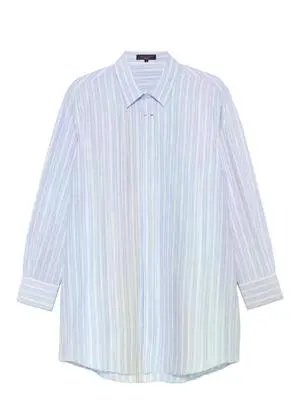 Barbara Bui Pinstriped Shirtdress - Blue