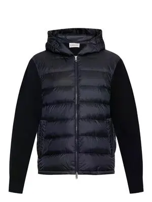 Moncler Panelled Cardigan - Blue