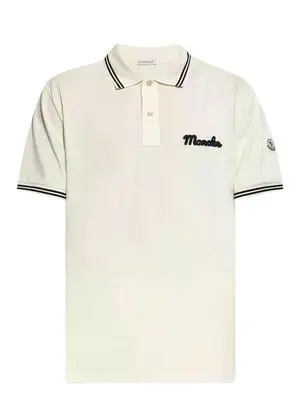 Moncler Logo-patch Polo Shirt - White