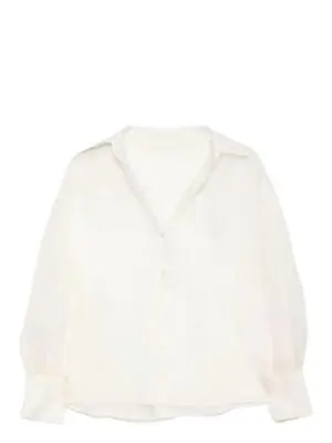 ISABEL SANCHIS Silk Long-Sleeve Shirt