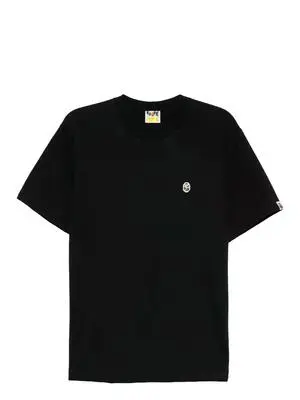 A BATHING APE Logo-embroidered T-shirt - Black