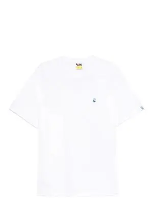 A BATHING APE Logo-embroidered T-shirt - White