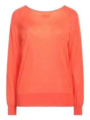 ROBERTO COLLINA Merino Wool Crewneck Sweater - Orange