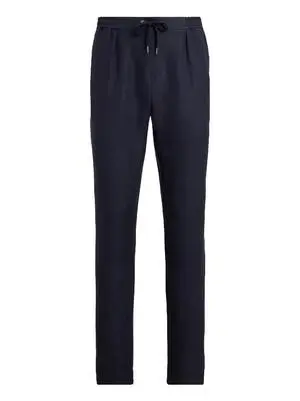 Ralph Lauren Purple Label Dorset Drawstring Linen Pants - Classic Chairman Navy