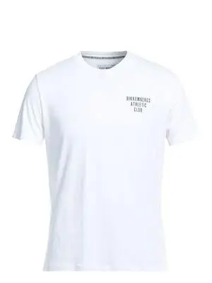 BIKKEMBERGS T-shirt Size Cotton, Elastane - White