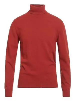 DANIELE FIESOLI Turtleneck In Wool And Cashmere - Rust