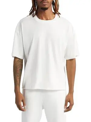 ELWOOD Core Oversize Crop Cotton T-shirt White