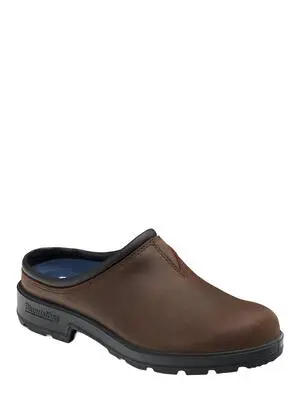 Blundstone Water-resistant Leather Clogs - Antique Brown