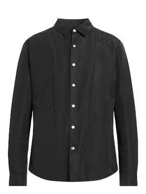 Rick Owens Man Shirt Lead Size 38 Polyester Black