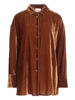SEMICOUTURE Shirt In Viscose And Polyamide - Brown